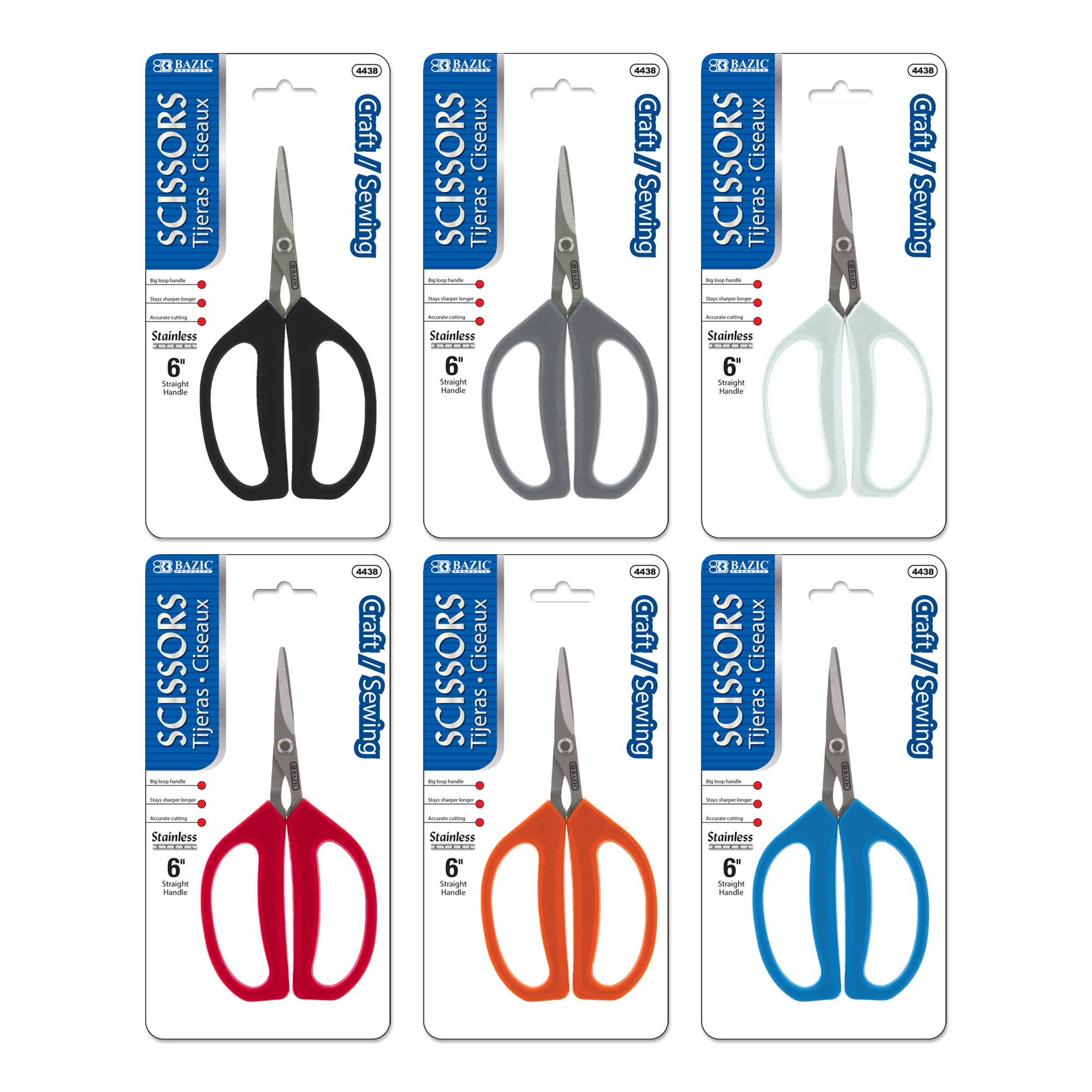 Stainless Steel Craft Sewing Scissors 6" – Scrappie!